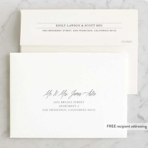 How To Get the Most Beautiful Wedding Calligraphy Envelopes
