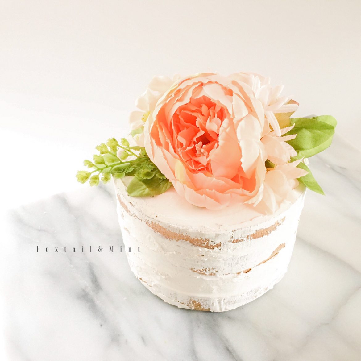 Peony Cake Topper for Weddings | Emmaline Bride