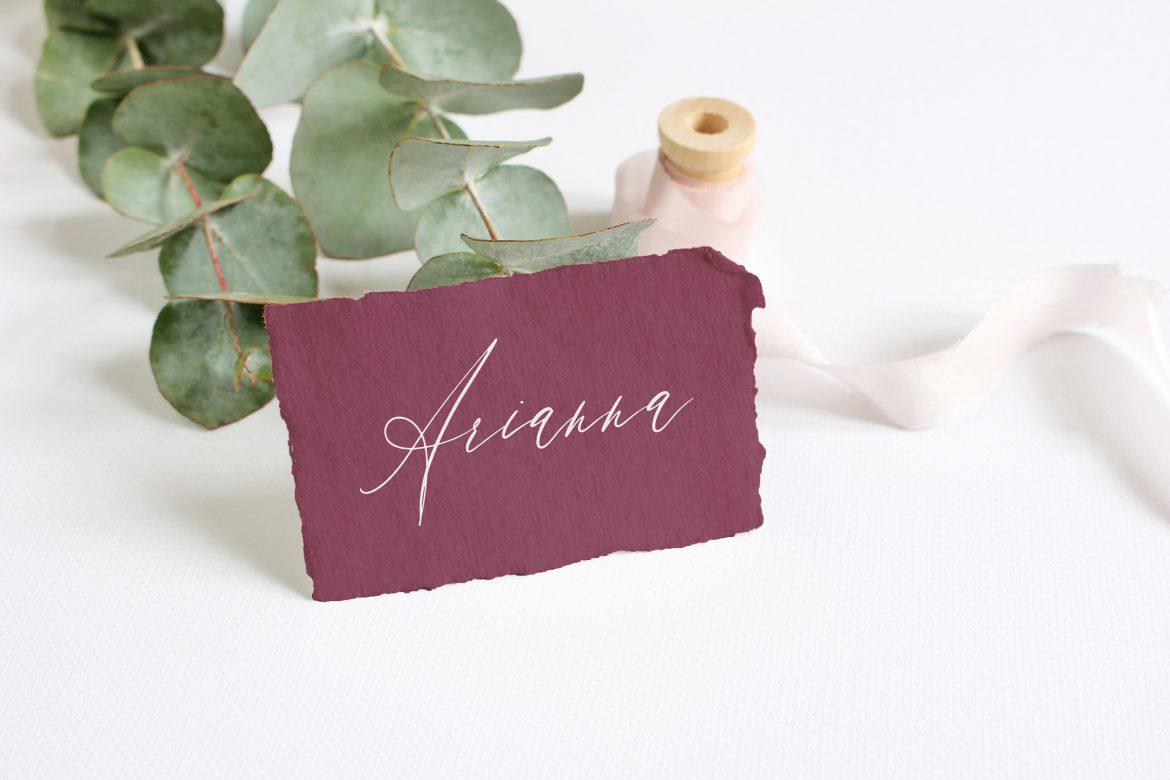 Table Place Cards: Where to Buy Rustic / Torn Edge Place Cards
