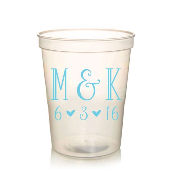 (Cute!) Custom Printed Cups for Your Wedding Reception