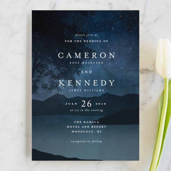 9 Best Places for Evening Wedding Invitations | Emmaline Bride®