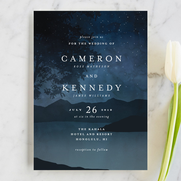 9 Best Places for Evening Wedding Invitations | Emmaline Bride®