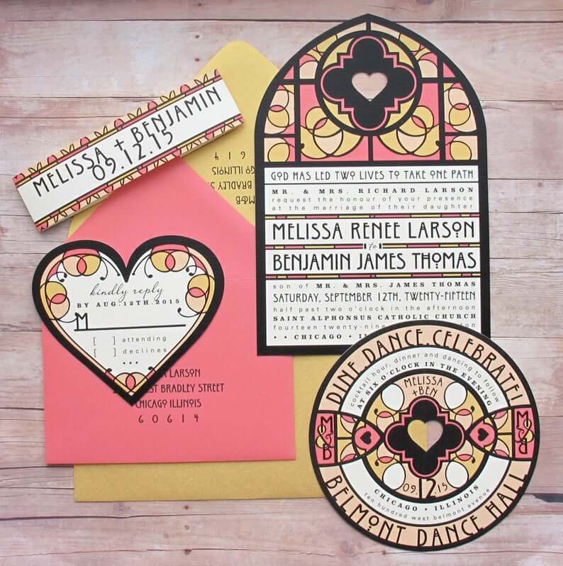 50 Best Wedding Invitations on Etsy in 2021 (PHOTOS) | Emmaline Bride