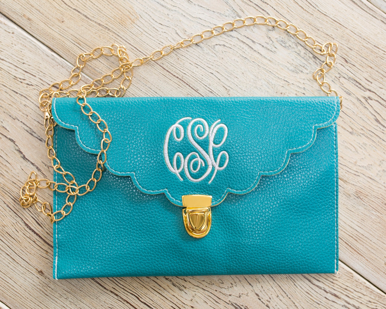 Monogram Clutch Bag -- Handmade-a-Day | Emmaline Bride Weddings
