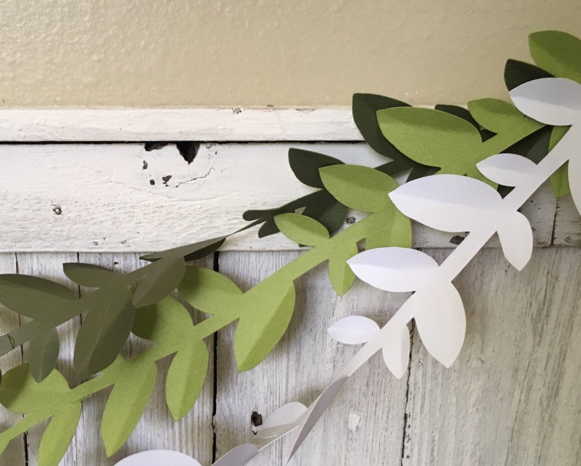 How to Decorate with Paper Garland + Flowers | Emmaline Bride