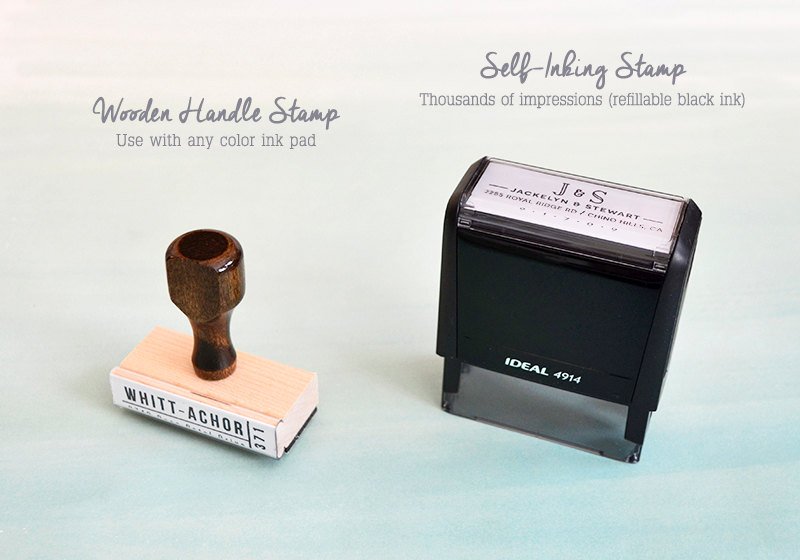 Where to Buy an Address Stamp for Invitations | Emmaline Bride