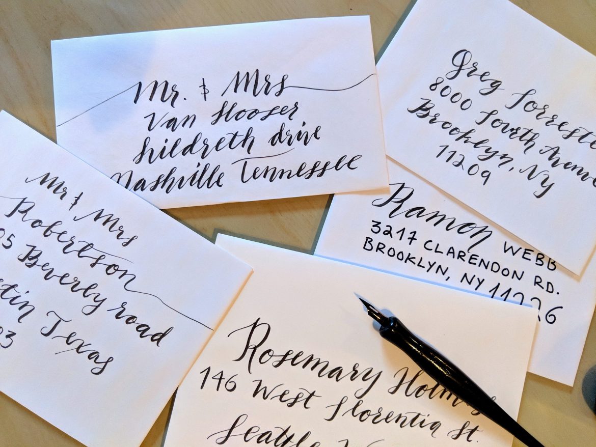 Calligraphy Envelopes for Wedding Invitations? Ask Emmaline - Weddings