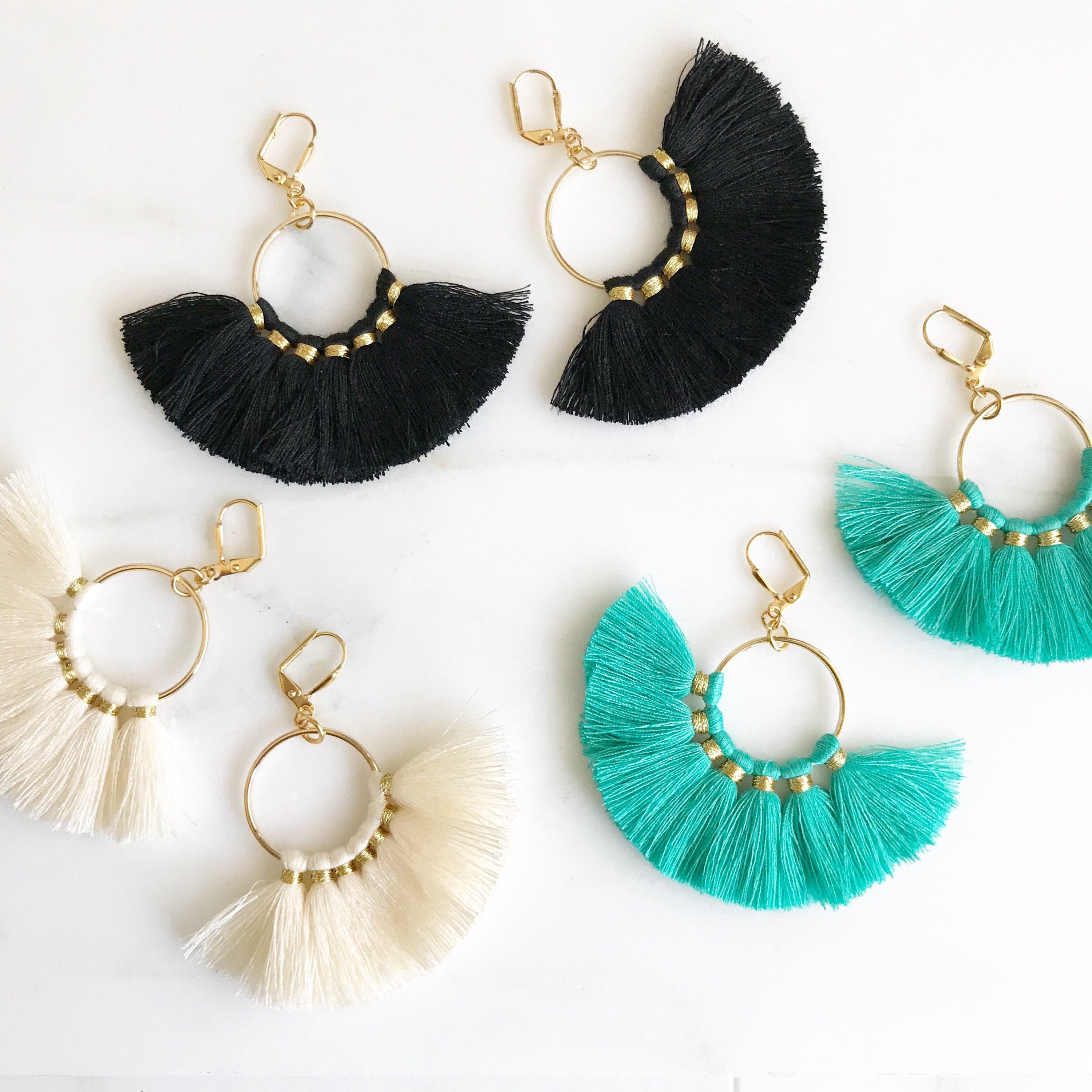 The Most Beautiful Tassel Earrings Etsy Has To Offer