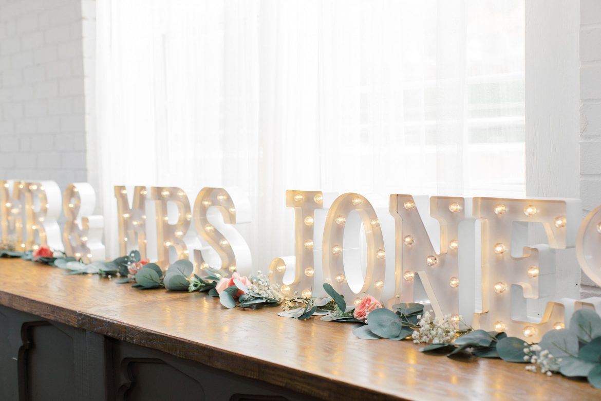 Where to Buy Marquee Lights for Weddings | Emmaline Bride