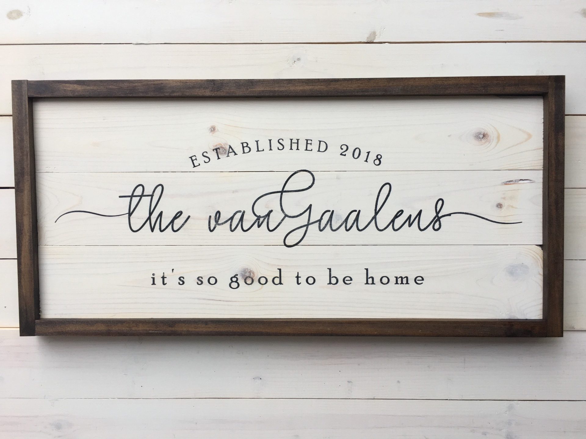 For Your Home → Custom Established Family Sign | Emmaline Bride Wedding ...