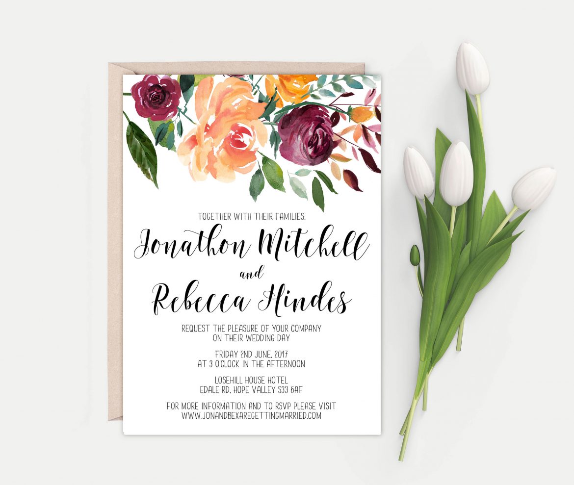 9 Printable Wedding Invites + Templates | Emmaline Bride