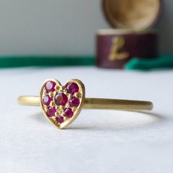 Who Else Wants This Ruby Heart Ring? | Emmaline Bride