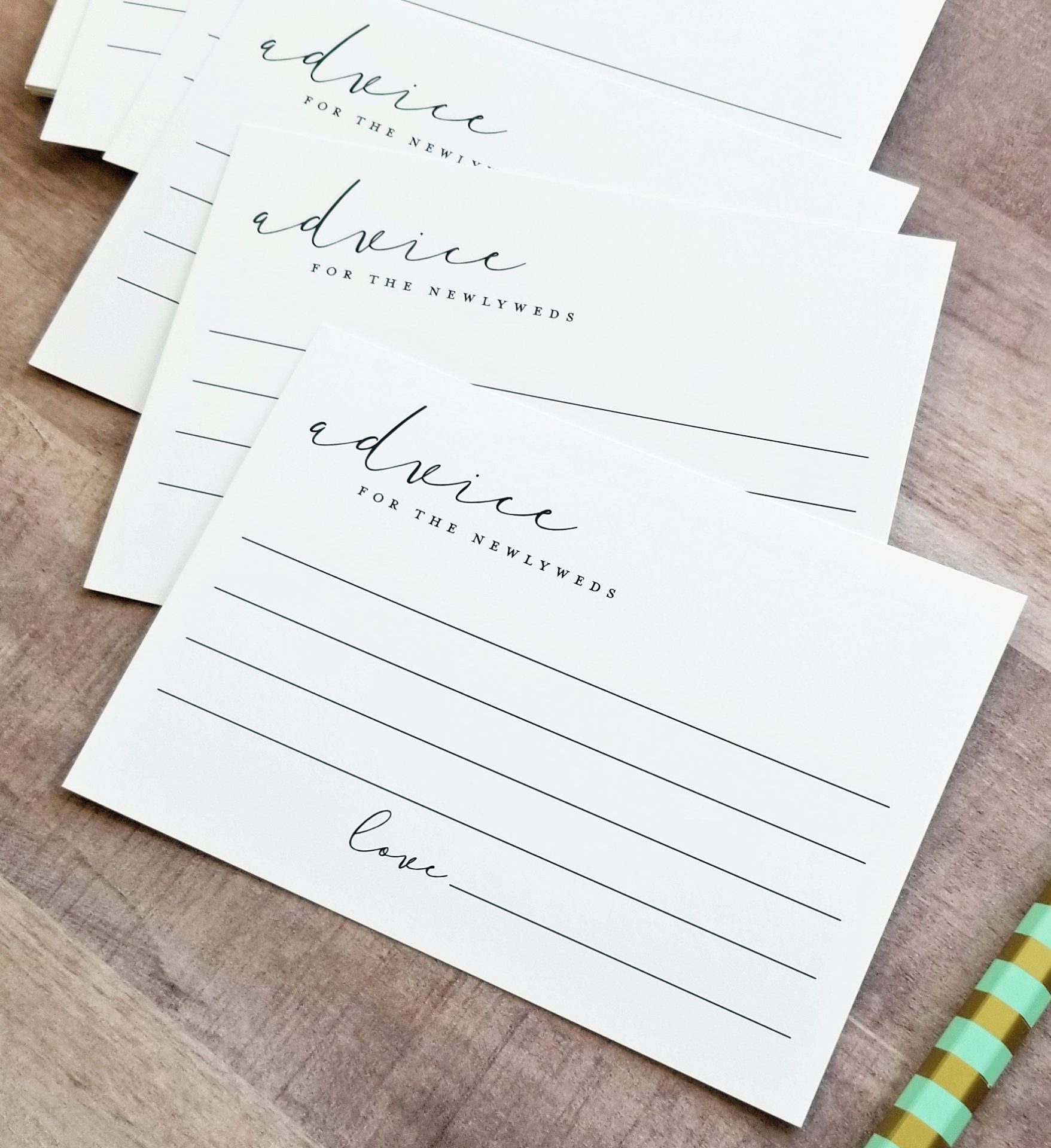 DIY Photo Guest Book w/ Advice Cards | Emmaline Bride