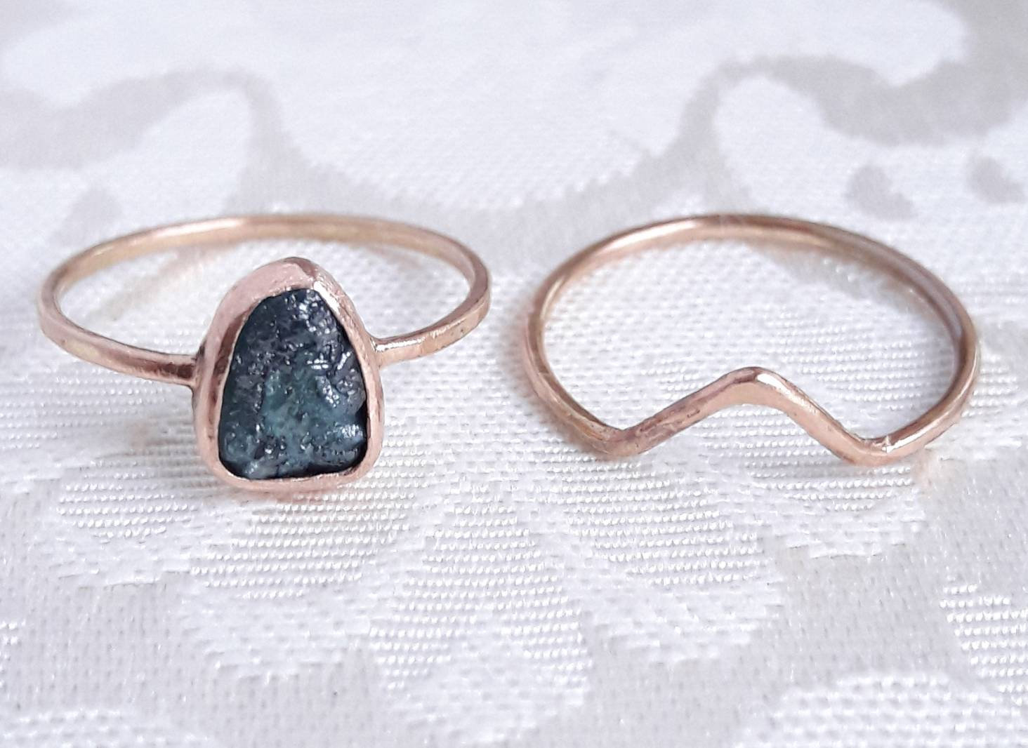 10 Coolest Rough Diamond Engagement Rings with Raw, Rustic Looks