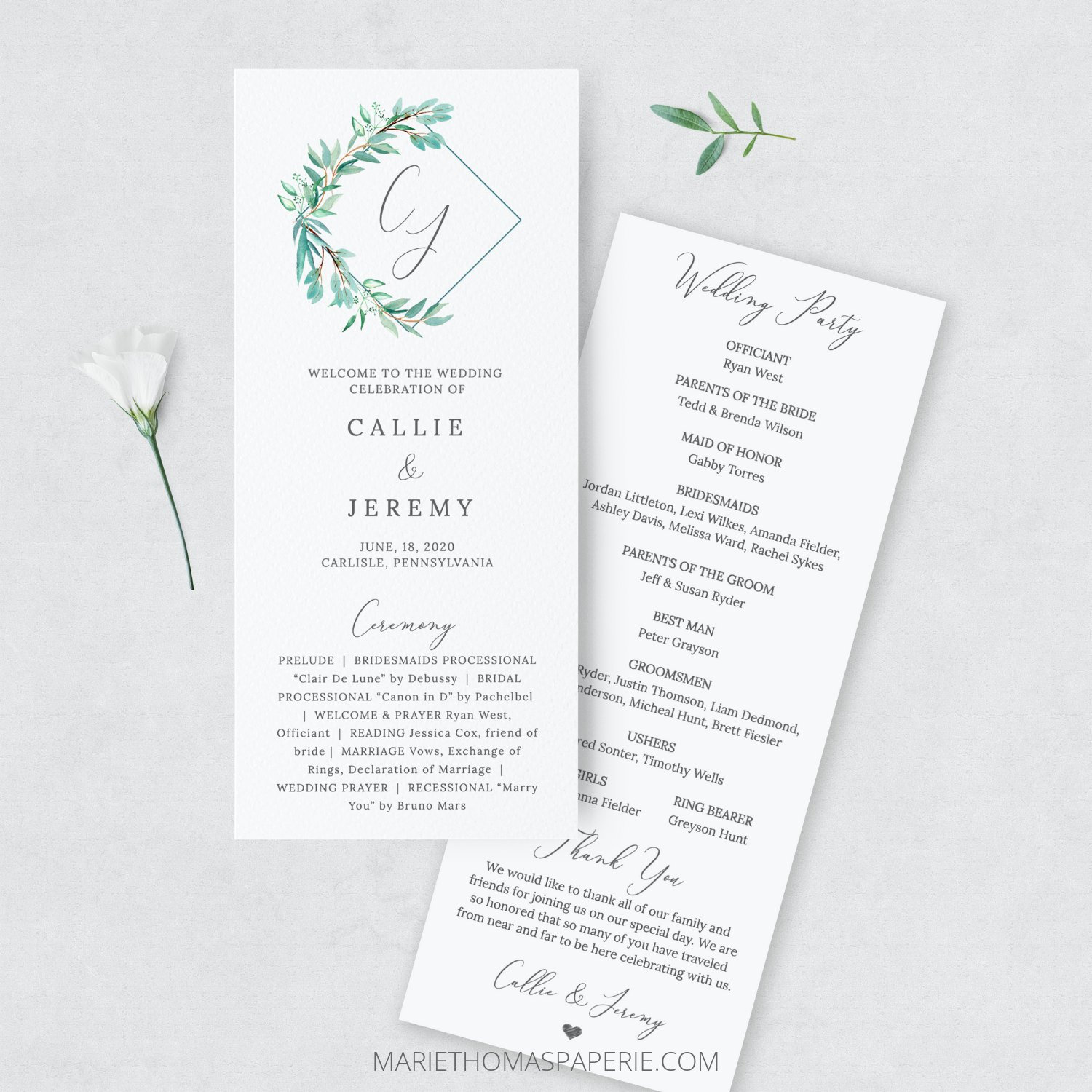 How to Make Your Own Wedding Programs: Easy + Affordable!