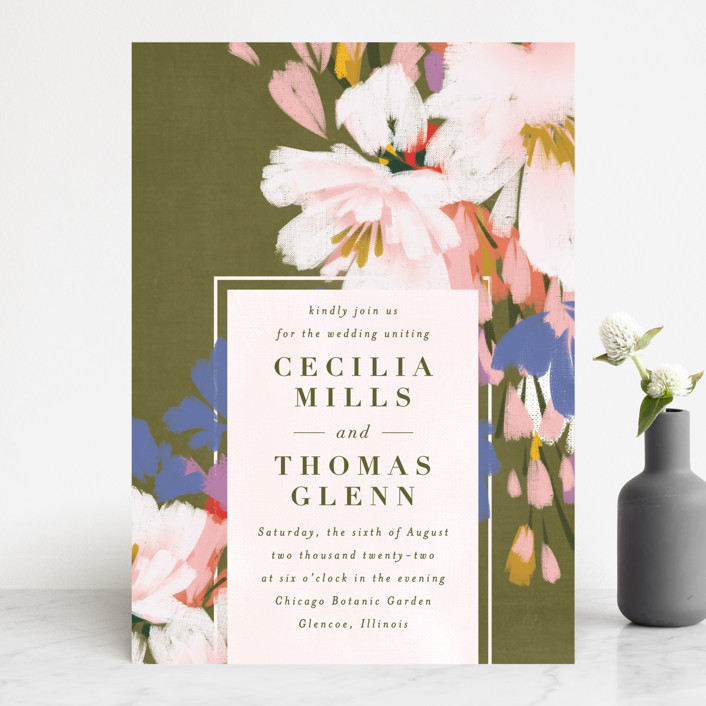8 Beautiful Spring Wedding Invitations This Year: 2023 + 2024