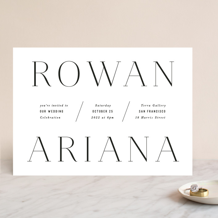 20 Modern Wedding Invites for Cool, Fun-Loving Couples | Emmaline Bride
