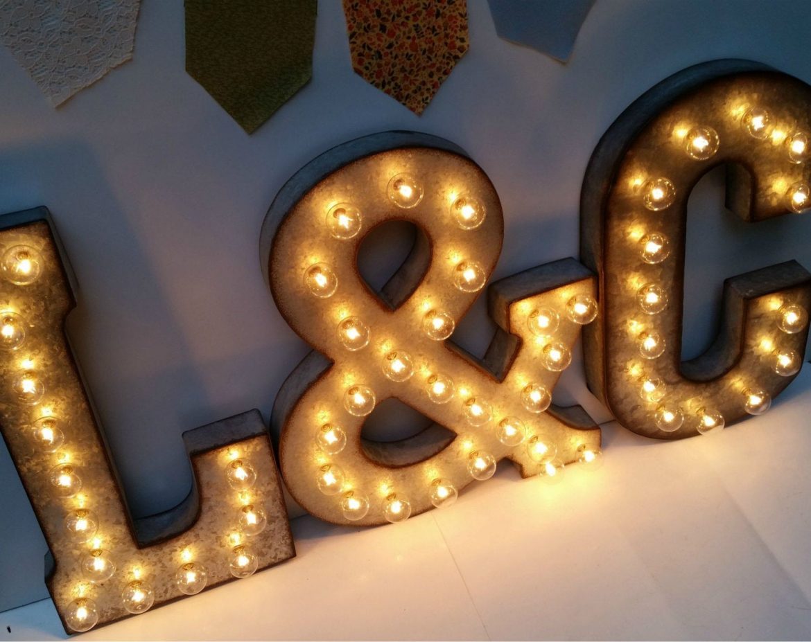 Love Marquee Letters: Where to Buy Large Light Up Letters for Weddings