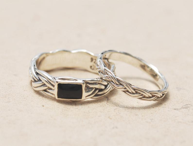 Braided Wedding Bands: Non Traditional Wedding Rings | Emmaline Bride