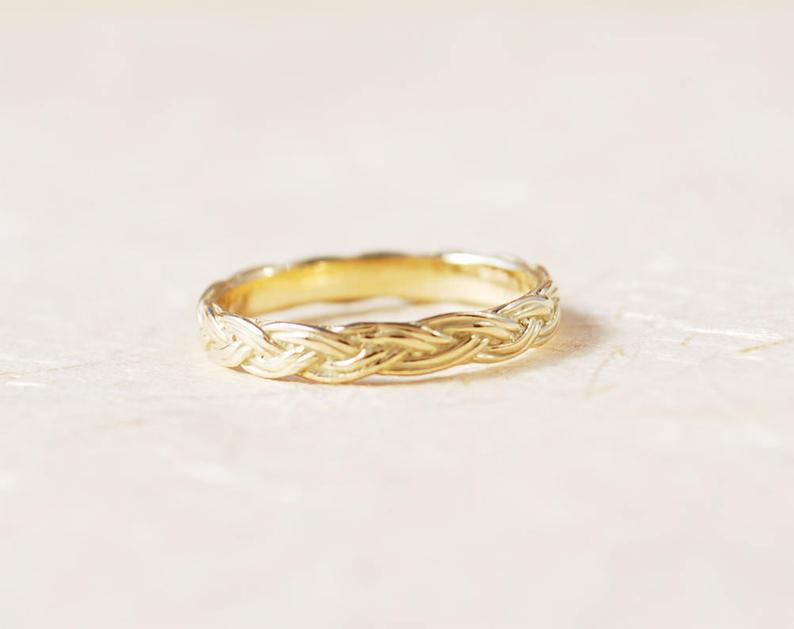 Braided Wedding Bands: Non Traditional Wedding Rings | Emmaline Bride