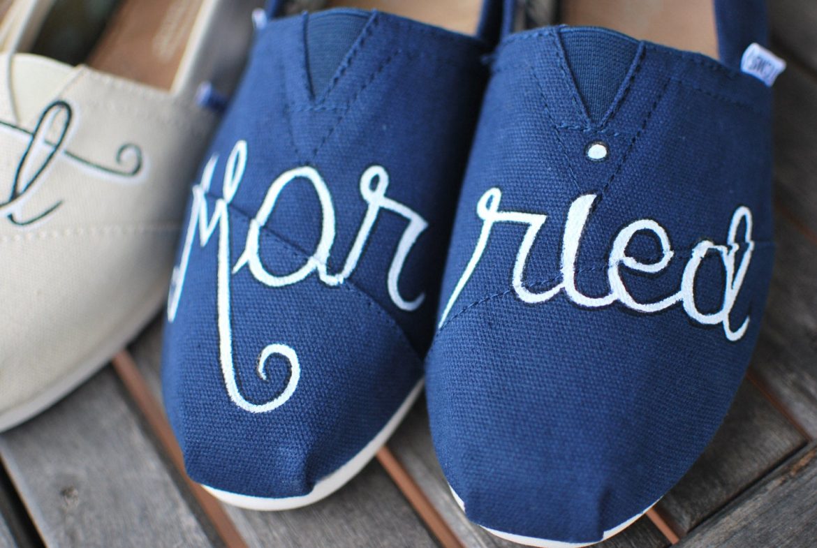 Custom Wedding TOMS Will Keep Your Feet Comfy | Emmaline Bride