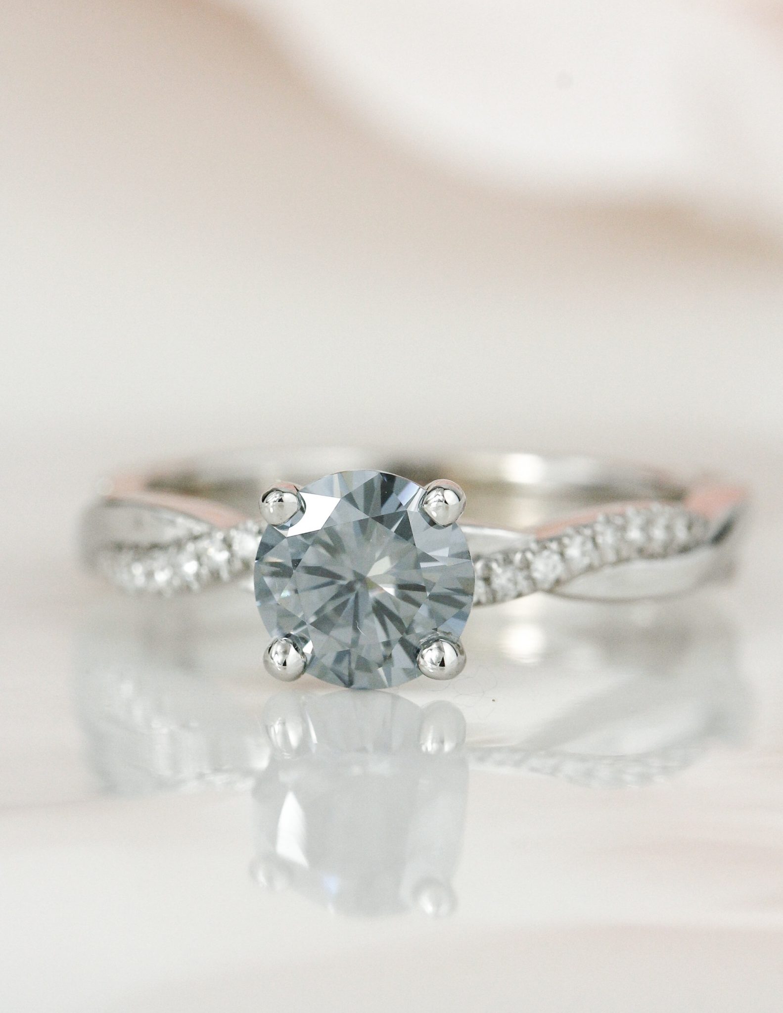 Top 10 Most Beautiful Grey Engagement Ring Styles | Emmaline Bride®