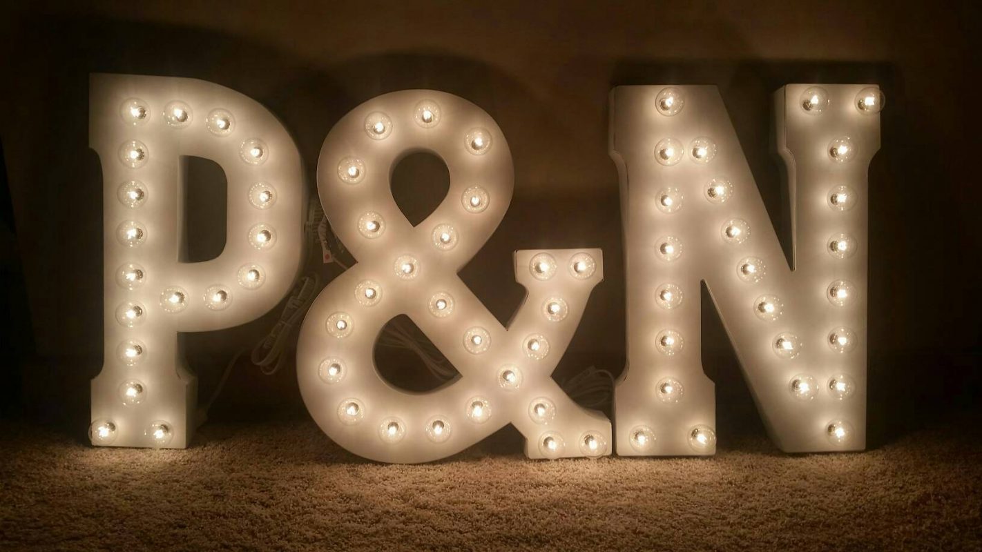 Love Marquee Letters: Where to Buy Large Light Up Letters for Weddings