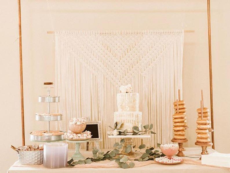 The Best Macrame Backdrops for Wedding Ceremony + Reception