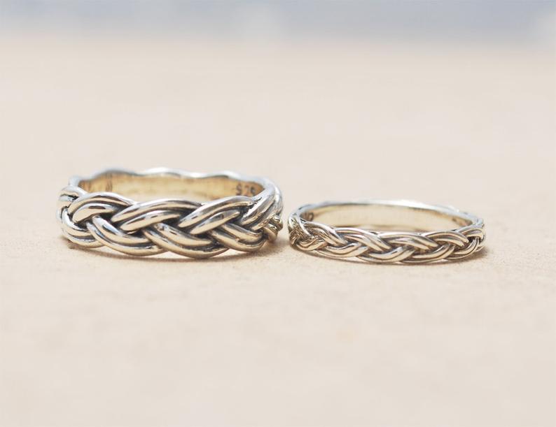 Braided Wedding Bands: Non Traditional Wedding Rings | Emmaline Bride