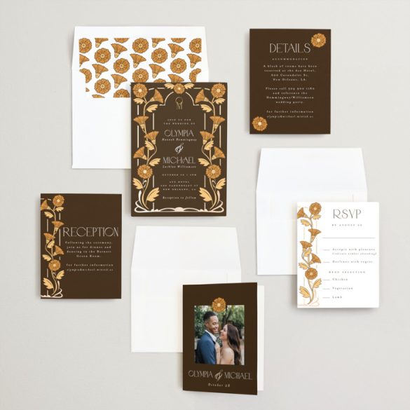 14 Fall Invitations That Capture the Beauty of Autumnal Weddings