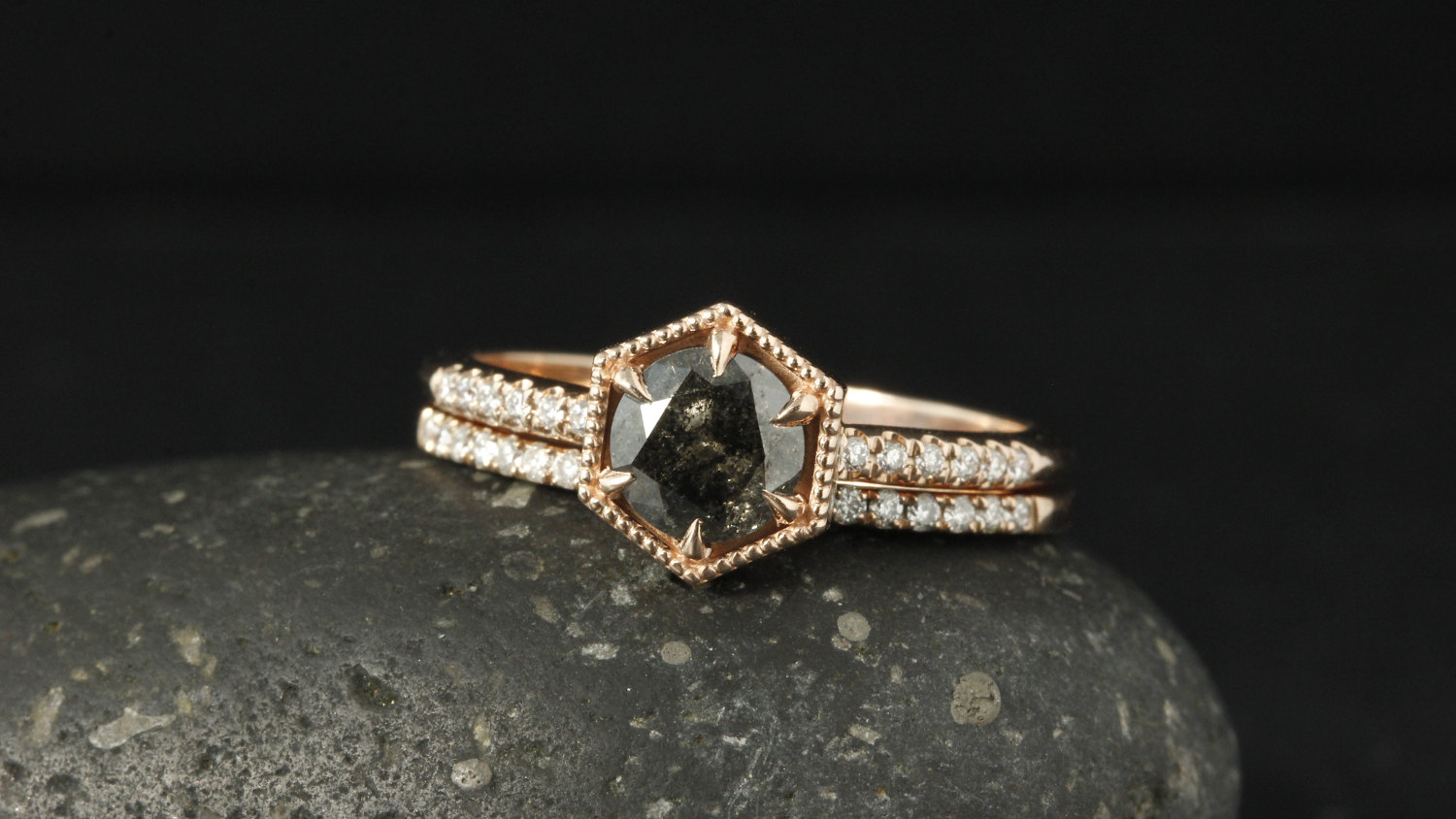 Top 10 Most Beautiful Grey Engagement Ring Styles | Emmaline Bride®