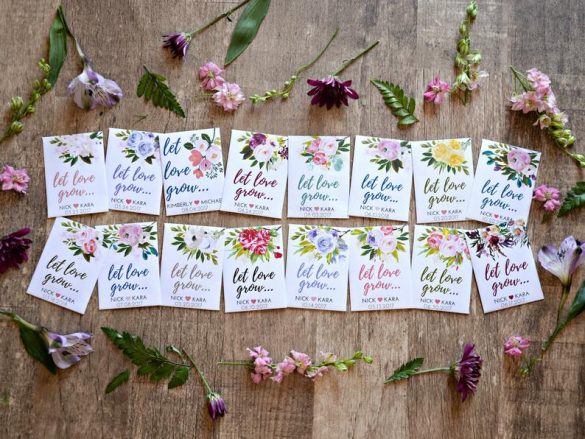 Please Be Seeded Wedding Idea: DIY Seating Chart + Favor in One