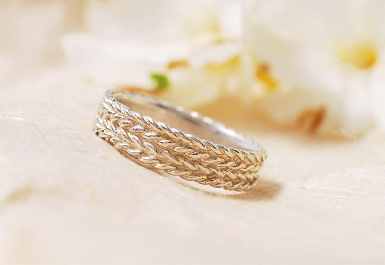 Braided Wedding Bands: Non Traditional Wedding Rings | Emmaline Bride