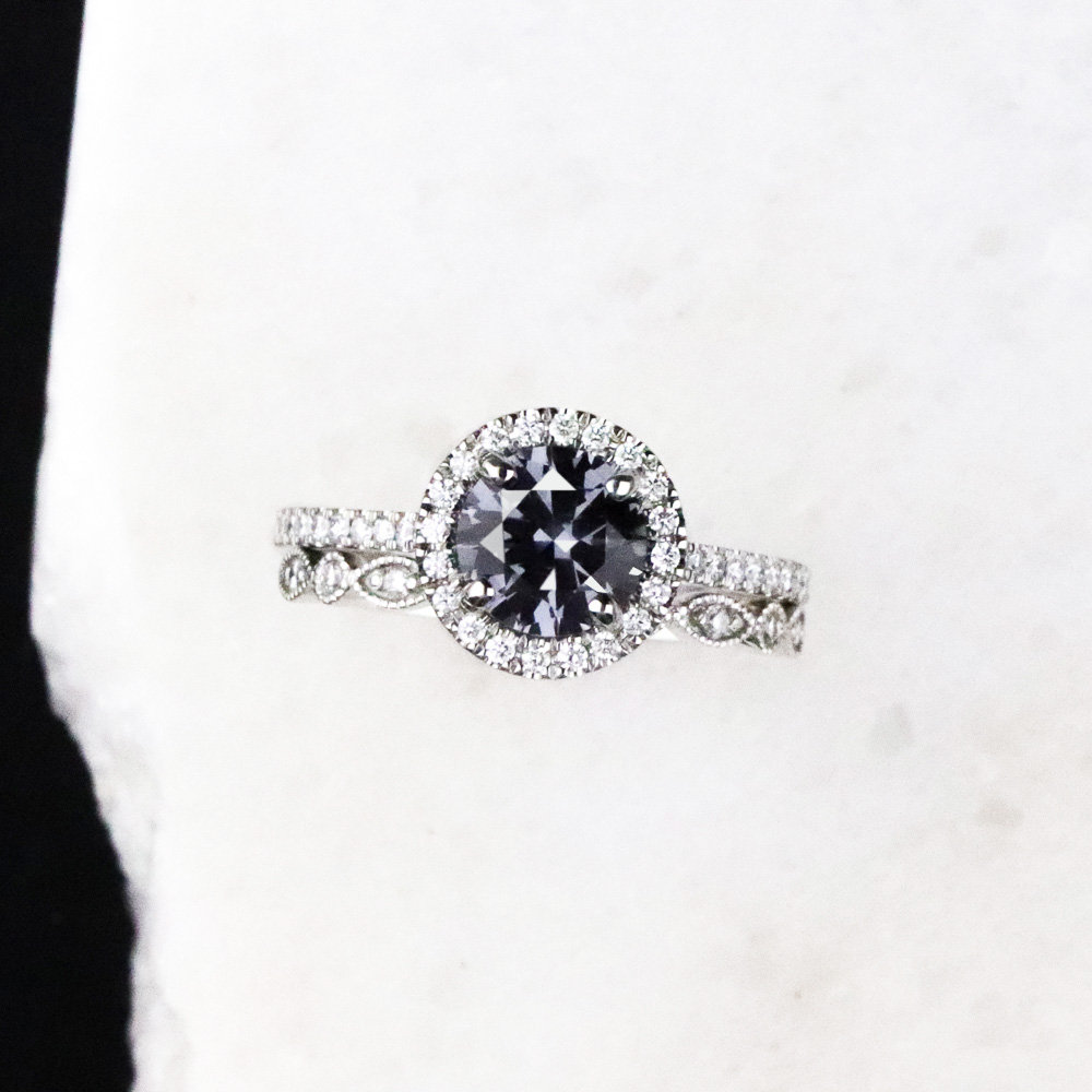 Top 10 Most Beautiful Grey Engagement Ring Styles | Emmaline Bride®