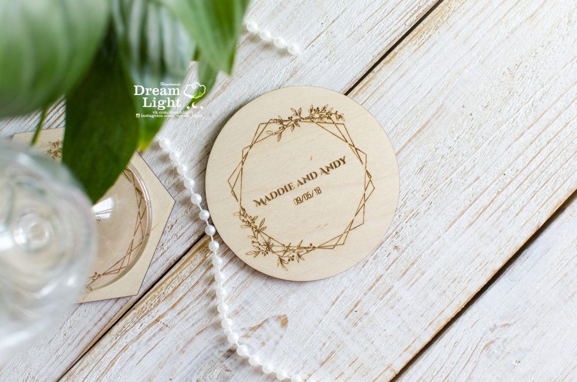 Custom Coasters: These Cute Coasters Make Amazing Wedding Favors