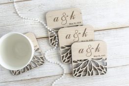 Custom Coasters: These Cute Coasters Make Amazing Wedding Favors