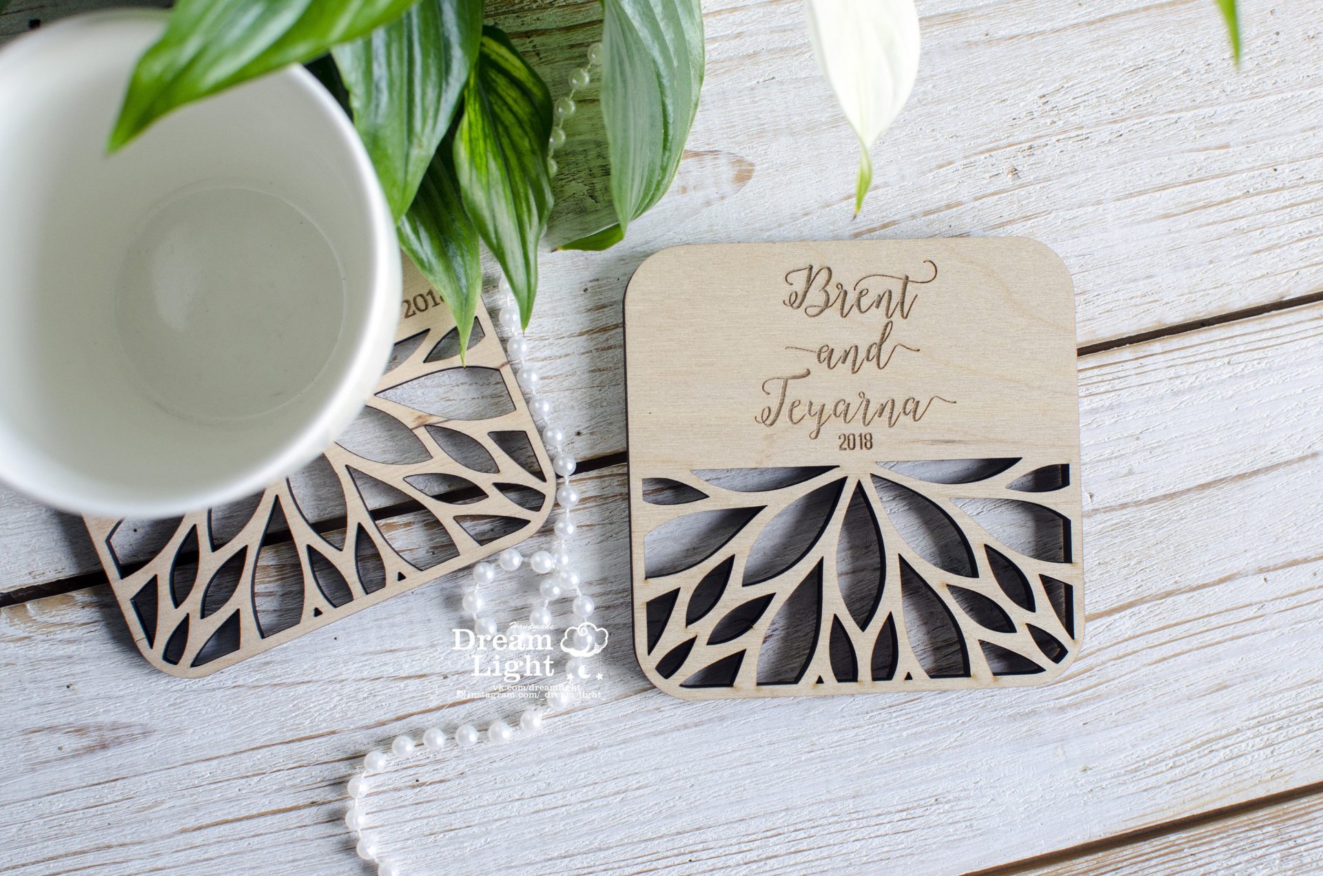 Custom Coasters: These Cute Coasters Make Amazing Wedding Favors