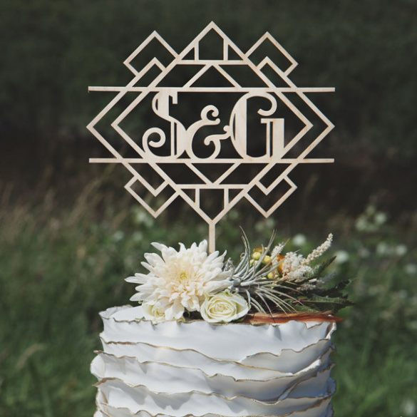 Glamorous Art Deco Cake Toppers | Emmaline Bride Wedding Blog