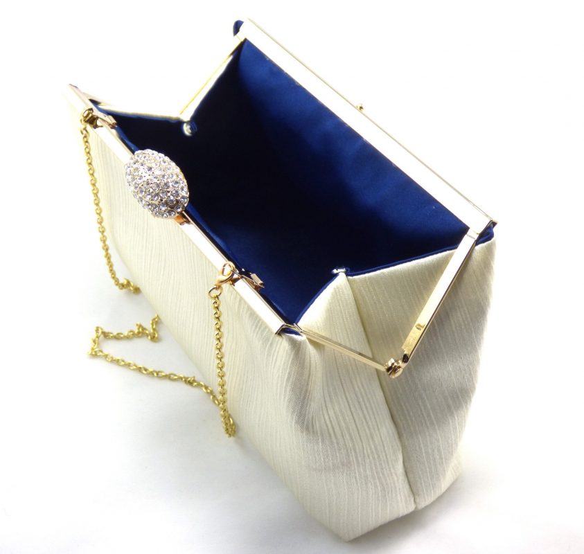 Blue Lined Clutch: This Hidden Something Blue is a Bridal Favorite
