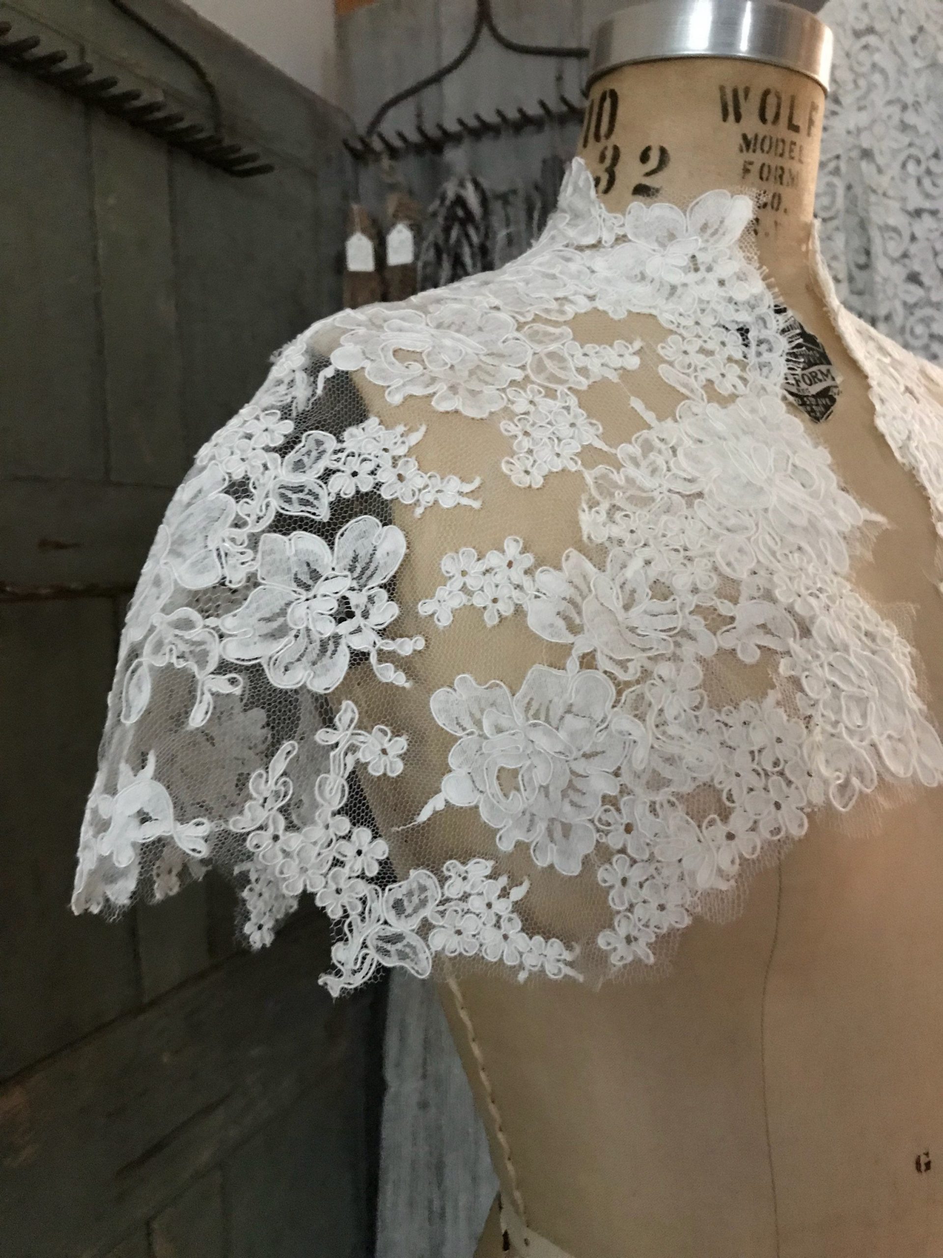 Lace Cover-Up for Weddings: Where to Buy a Lace Bridal Capelet