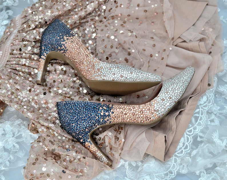 20 Sparkly Wedding Shoes That Take High Heels to the Next Level