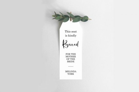 Reserved Seat Sign: The Easy Way to Reserve Seats at Your Ceremony