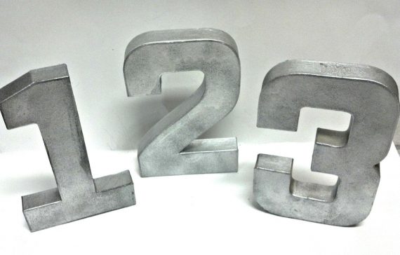 These Silver Table Numbers Look Like Metal (But They're Faux ...