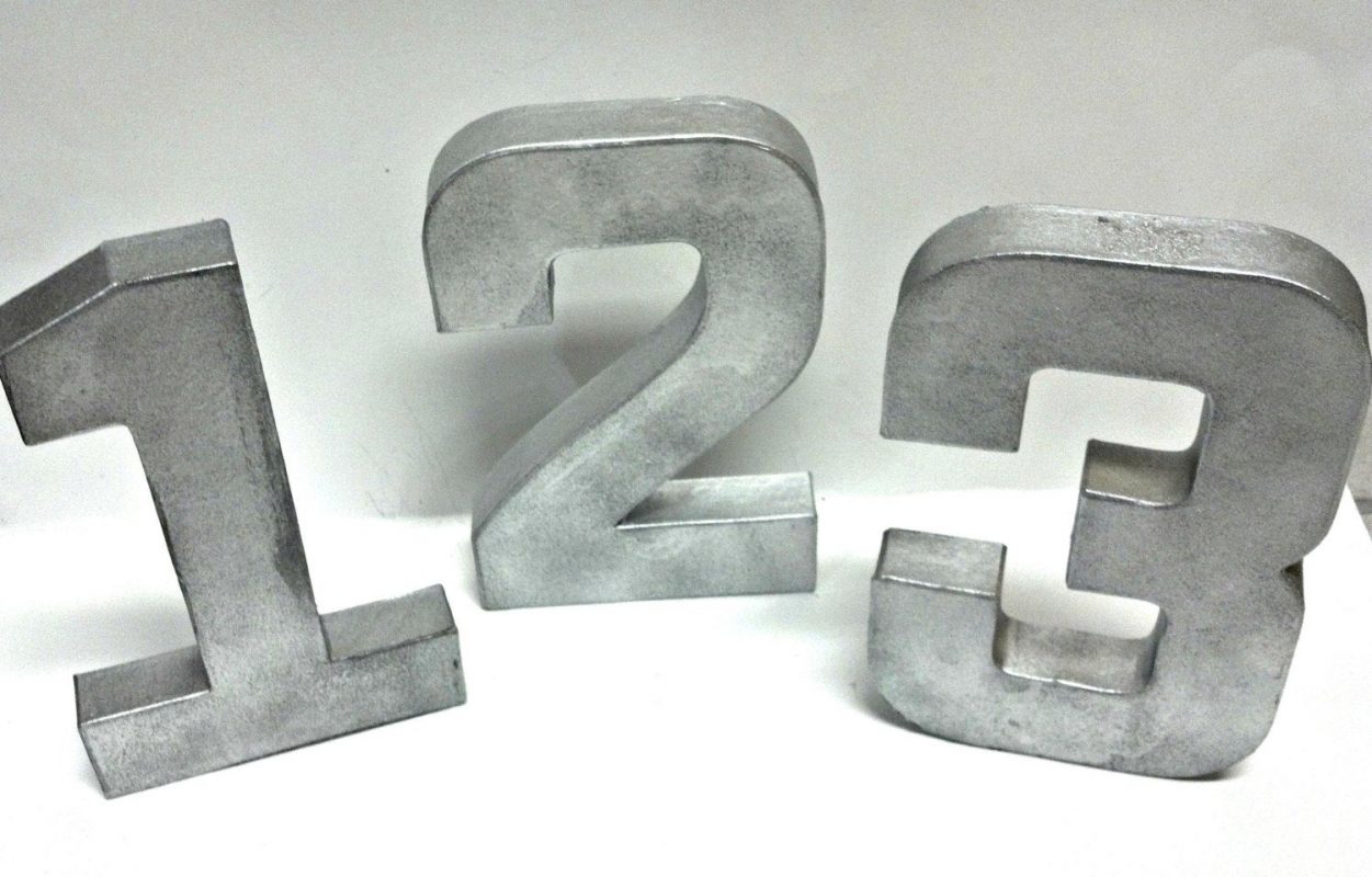 These Silver Table Numbers Look Like Metal (But They're Faux ...