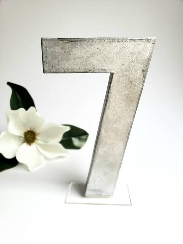 These Silver Table Numbers Look Like Metal (But They're Faux ...