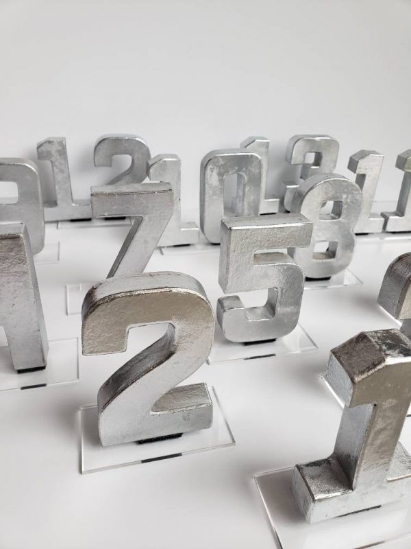These Silver Table Numbers Look Like Metal (But They're Faux ...