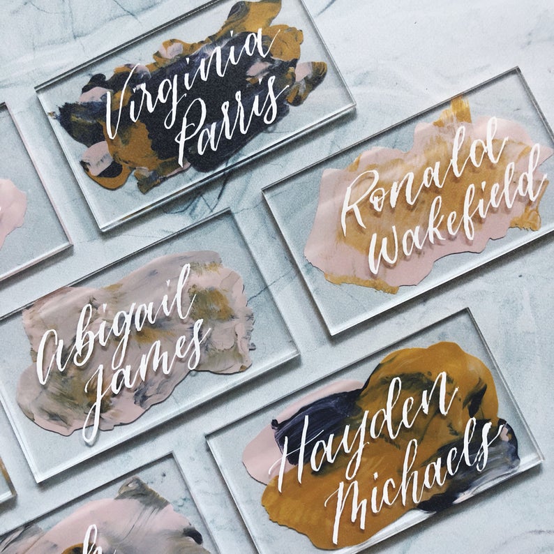 Handwritten Place Cards: DIY + Where to Buy Hand Lettered Seat Cards