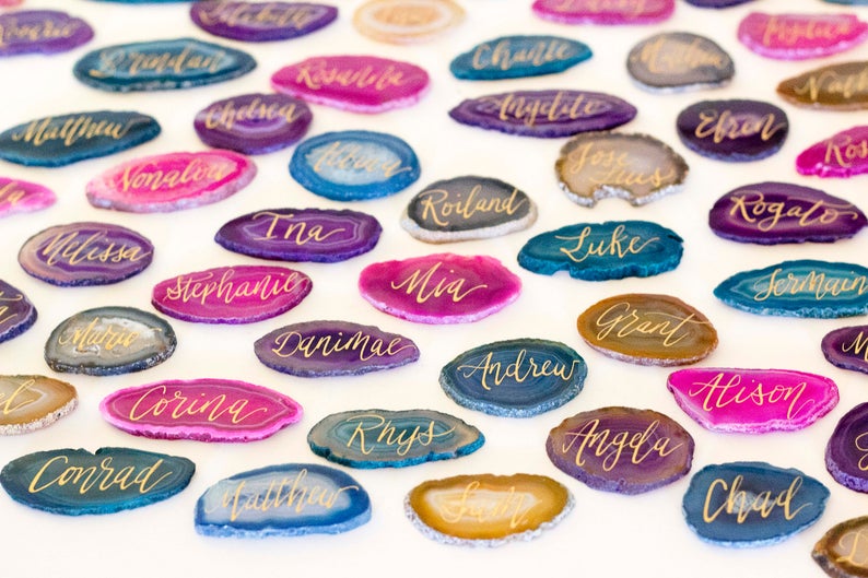 Handwritten Place Cards: DIY + Where to Buy Hand Lettered Seat Cards