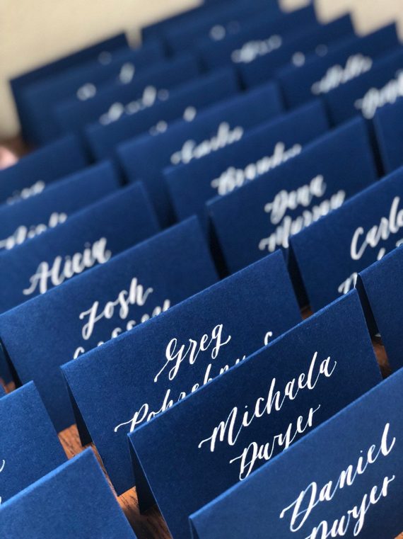 Handwritten Place Cards: DIY + Where to Buy Hand Lettered Seat Cards