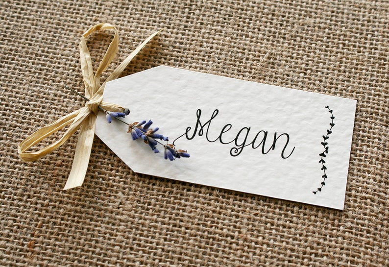 Handwritten Place Cards: DIY + Where to Buy Hand Lettered Seat Cards